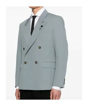 LARDINI Double-breasted Blazer - Gray
