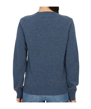 Comme Des Garçons V-neck Long Sleeve Sweater - Blue