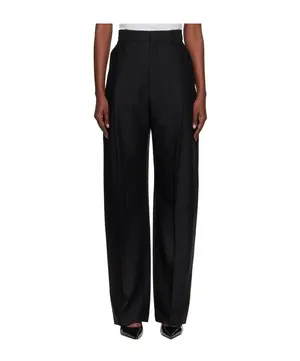 Wardrobe.NYC Pleated Trousers - Black