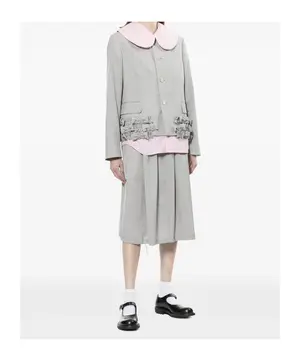 Comme Des Garçons Elastic Waist Midi Skirt