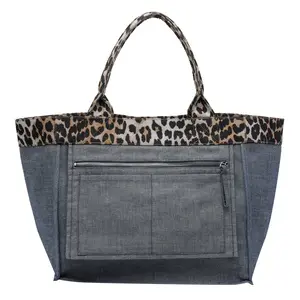 GANNI Logo Detailed Reversible Medium Tote Bag