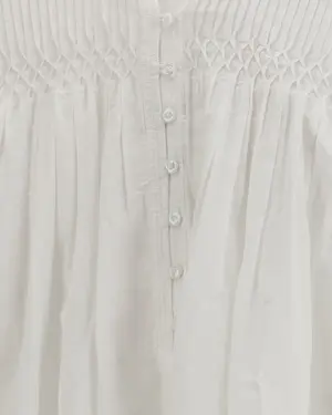 Isabel Marant Étoile Destiny Embroidered Detailed Blouse - White