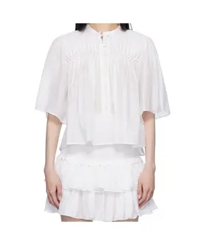 Isabel Marant Étoile Destiny Embroidered Detailed Blouse - White