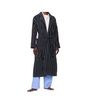 TEKLA Terry Classic Bathrobe - Black