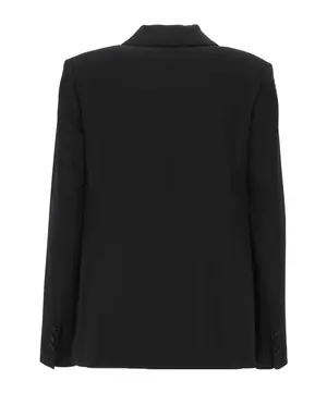 D.exterior Shawl Lapel Single-breasted Blazer
