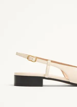 Valentino Garavani Bow Detailed Ballet Flats - Beige/tobacco