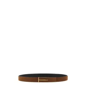 TOM FORD Reversible Logo Belt - Brown
