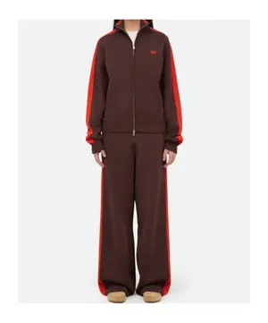 WALES BONNER Tide Crochet-trim Track Pants - Red
