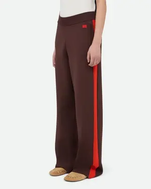 WALES BONNER Tide Crochet-trim Track Pants - Red