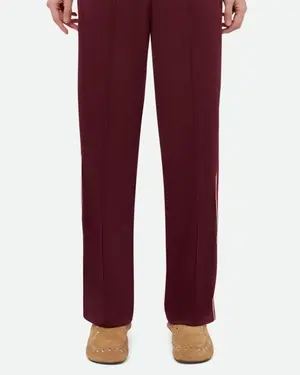 WALES BONNER Tide Crochet-trim Track Pants - Red
