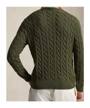 Polo Ralph Lauren Cable Knit Long Sleeve Sweater - Green
