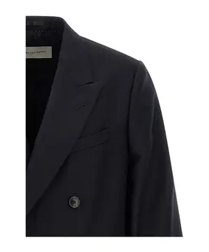 Dries Van Noten Double-breasted Suit Jacket - Black