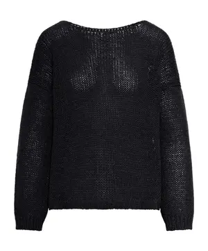 ROBERTO COLLINA Open-knit Sweater - Black