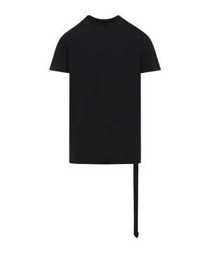 Rick Owens Short-sleeve Side-tie T-shirt - Black