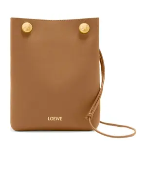 Loewe Anagram Pebble Pouch - Oak