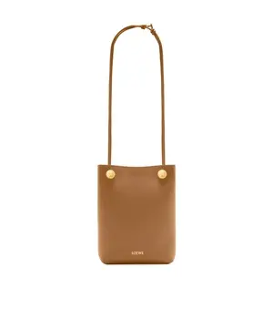 Loewe Anagram Pebble Pouch - Oak
