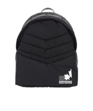 Dsquared2 Padded Logo-print Backpack - Black