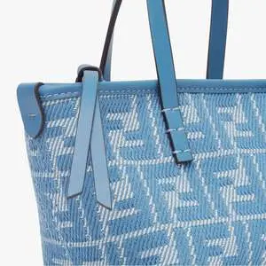 Fendi Mini Ff Jacquard Tote Bag - Blue