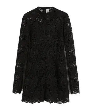 Sportmax Long-sleeve Lace Dress