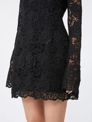 Sportmax Long-sleeve Lace Dress
