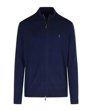 Polo Ralph Lauren Zipped Cardigan With Embroidered Logo