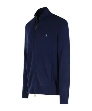 Polo Ralph Lauren Zipped Cardigan With Embroidered Logo