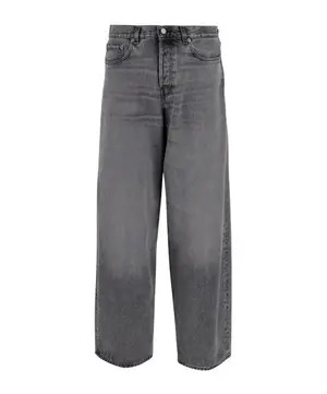 HAIKURE Embossed Patch Denim Jeans