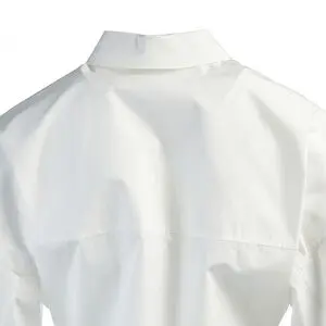 Moncler Puff Sleeve Shirt With Lapel Collar And Logo Detail