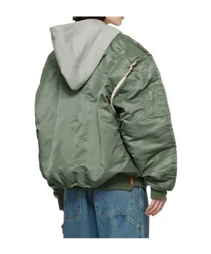 Vetements X Alpha Industries Collaboration Hooded Bomber Jacket