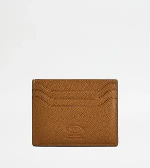 TOD'S Bi-fold Card Wallet - Brown