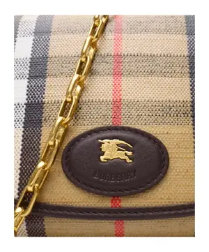 Burberry Highlands Chain Strap Wallet - Sand