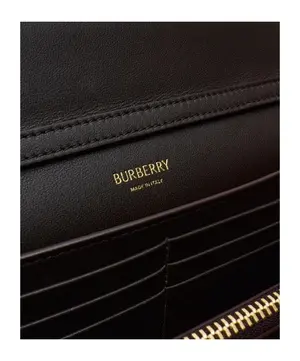 Burberry Highlands Chain Strap Wallet - Sand
