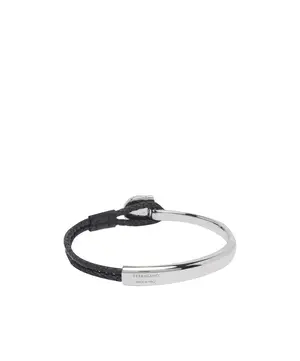FERRAGAMO Gancini Semi-rigid Bracelet - Black