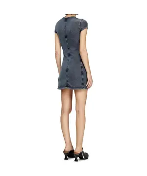 DIESEL® D-cupsleeves Denim-look Mini Dress