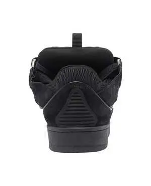 LANVIN Suede Lace-up Sneakers - Black