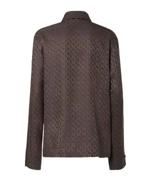 Fendi Ff Jacquard Asymmetrical Shirt