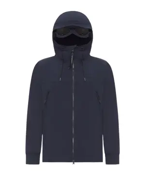 C.P. COMPANY Goggle Shell Hooded Jacket - Black