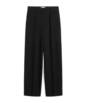 TOTEME Wide Fluid Trousers - Black