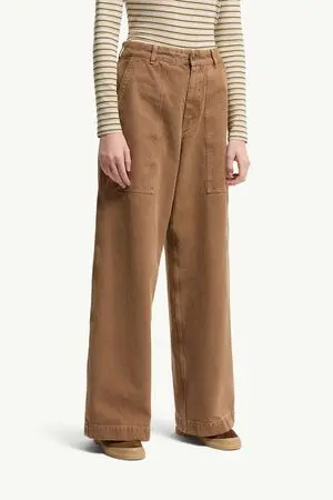 Moncler Logo Detailed Straight-leg Trousers - Brown