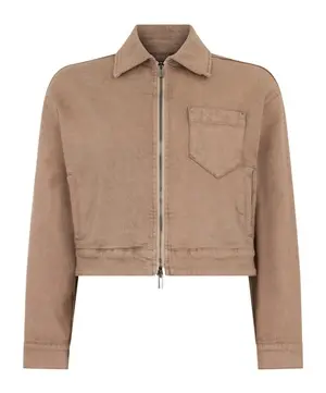 PESERICO Peserico Cropped Zip-Up Long Sleeved Jacket