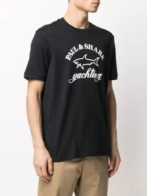 PAUL  SHARK Logo Print T-shirt