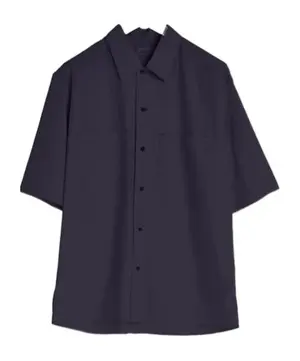 LEMAIRE Convertible Shirt - Charcoal