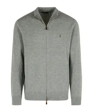 Polo Ralph Lauren Logo Embroidered Zipped Cardigan