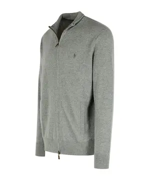 Polo Ralph Lauren Logo Embroidered Zipped Cardigan