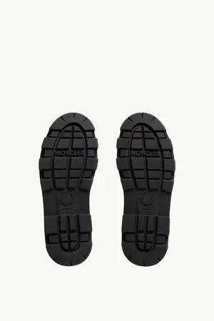 Moncler Vera High Suede Lace-up Combat Boots - Black