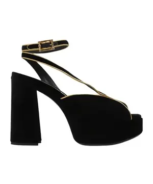 Etro Velvet Platform Sandals