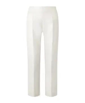Women's Wool and Silk-blend Straight-leg Pants