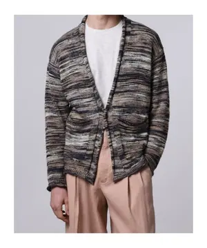 ROBERTO COLLINA Shawl Collar Knit Jacket