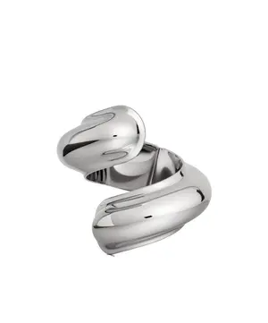 Alaïa Sculptural Monogram Bracelet - Silver