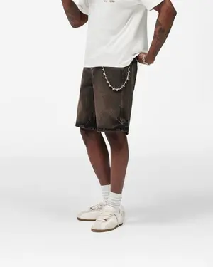 REPRESENT Relaxed Fit Denim Shorts